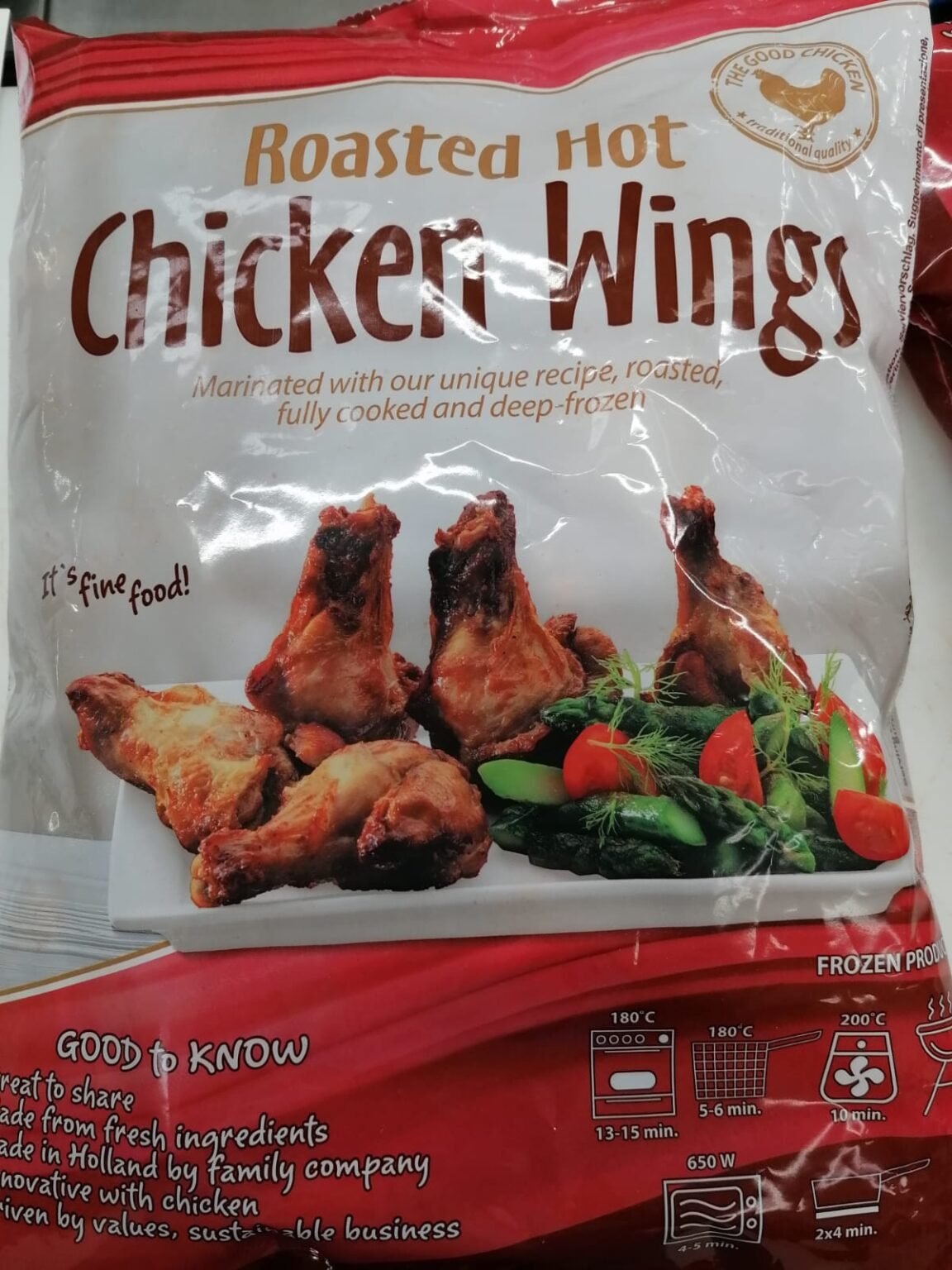 Frozen Roasted Hot Chicken Wings 1kg – Euro Fresh
