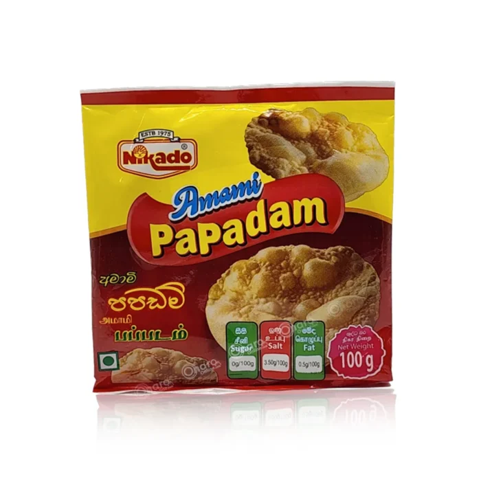Nikado Amami Papadam 100g – Euro Fresh